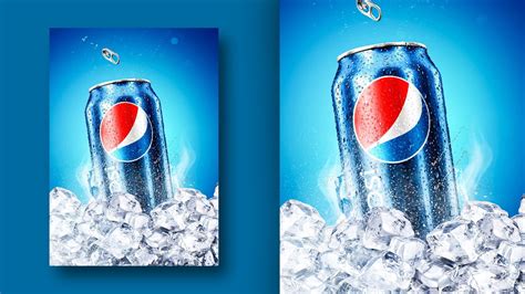 Pepsi Poster Design Photoshop Youtube