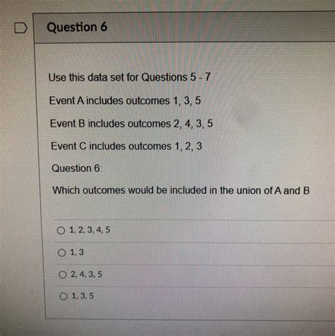 Solved Question 5 Use This Data Set For Questions 5 7