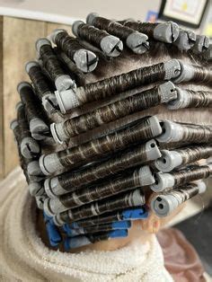 510 Roller sets.perms. and comb outs ideas in 2025 | permed hairstyles, hair rollers, hair styles