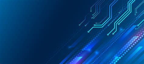 하이테크 디지털 기술 개념입니다 파란색 배경에 높은 컴퓨터 기술의 그림입니다 추상적인 미래 지향적인 디자인 공상 과학 동적 벡터 그림입니다 0명에 대한 스톡 벡터 아트 및