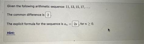 Solved Given The Following Geometric Sequence
