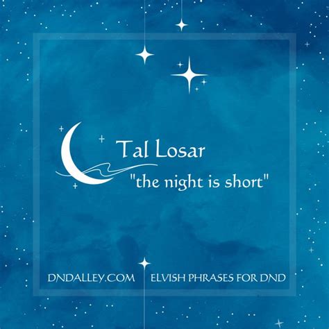 5 Elvish Phrases To Use In Dnd Elvish Cool Words Phrase