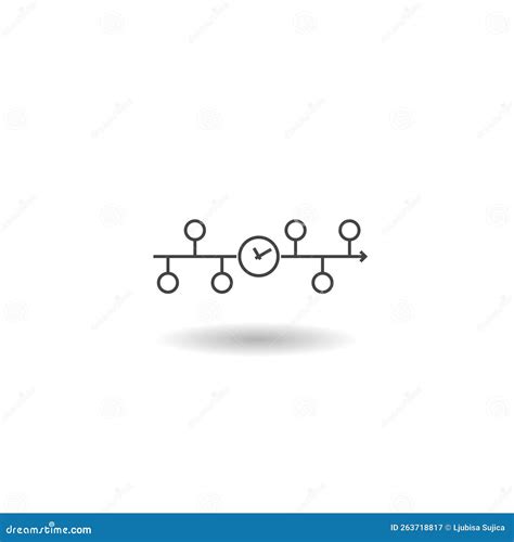 Timeline Icon Trendy Timeline Logo Concept On White Background Cartoon
