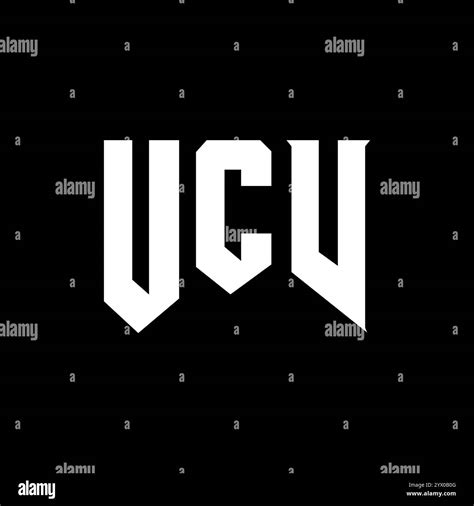 Ucv Letter Logo Design For Technology Company Ucv Logo Design Black