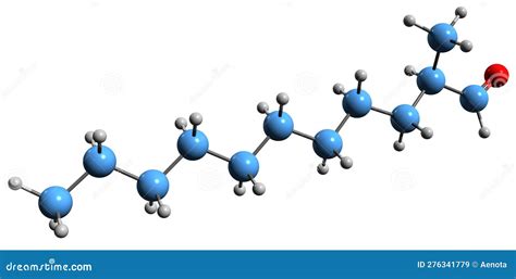 3d Image Of Aldehyde C 12 Mna Skeletal Formula 276341779