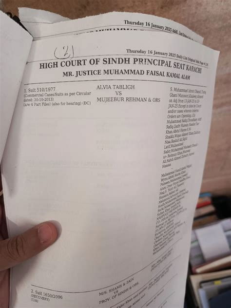 Akbar Khan On Linkedin Was At Sindh High Court Attending To A Case