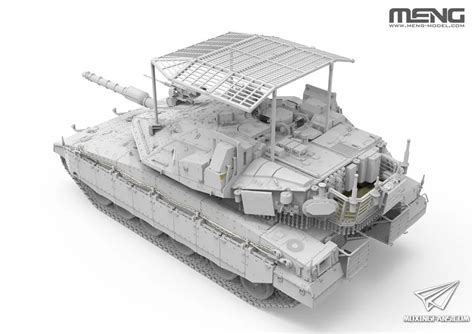 【meng Ts 056】新品：1 35 以色列梅卡瓦mk 4m主战坦克带顶部格栅装甲 静态模型爱好者 致力于打造最全的模型评测网站