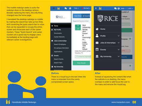 Handshake Mobile App Redesign Morandom Design