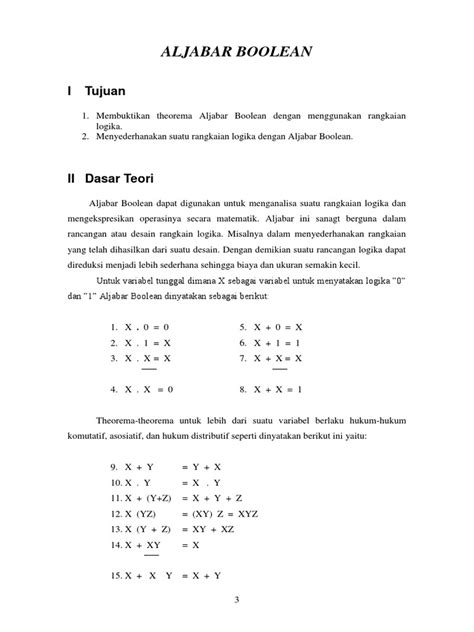 Aljabar Boolean Pdf