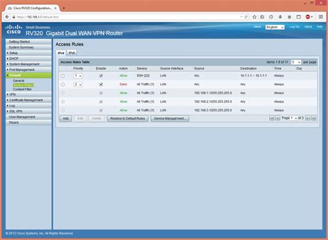 [rv320] Deny All Outgoing Traffic Cisco Community