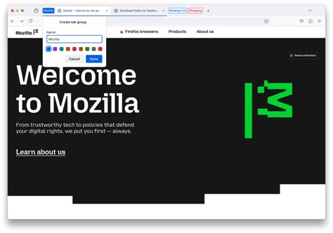 tackle tab overload with firefox tab groups