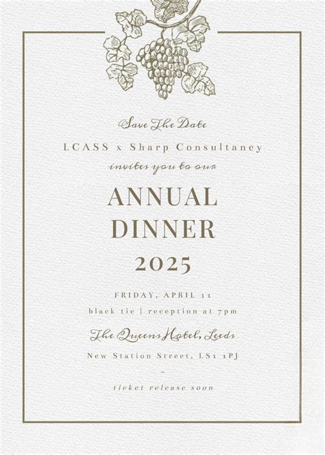 Save The Date Lcass Annual Dinner 2025 Dear Leeds Accountants We Are