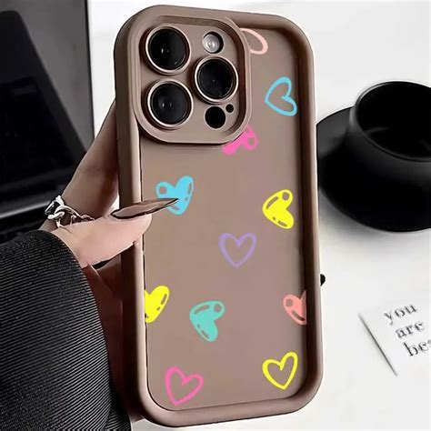 Cute Little Love Heart Soft Silicone Phone Case For Iphone 7 8 Plus Se
