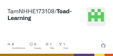 GitHub TamNHHE173108 Toad Learning