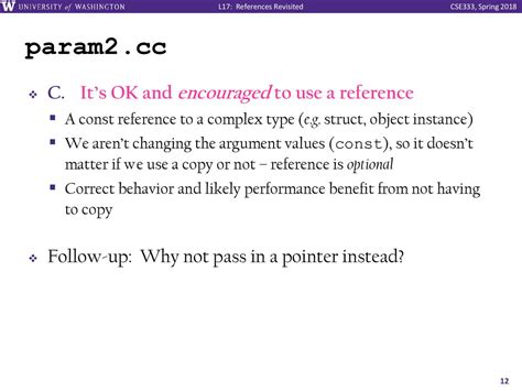 references revisited cse 333 spring ppt download