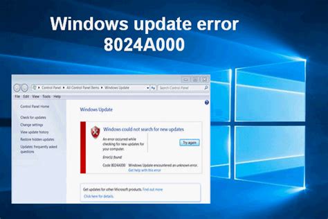 Windows Update Error A Useful Fixes For It MiniTool