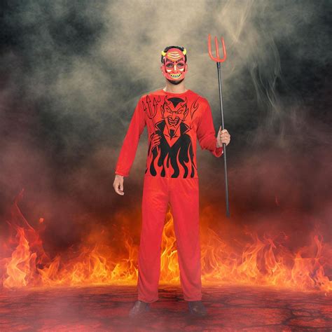 Retro Classic Red Devil Costume Adult Free Shipping