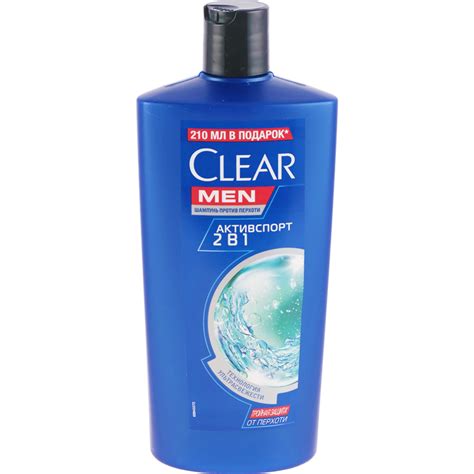 Шампунь для волос «Clear» активспорт, 2 в 1, мужской, 610 мл купить в ...