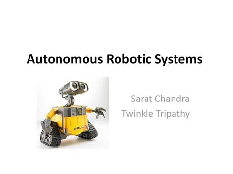 Pdf Autonomous Robotic Systems Dokumentips