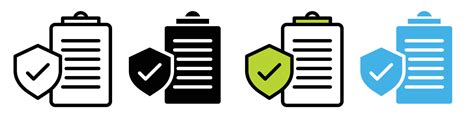 Intellectual Property Security Policy Icons Illustrations For