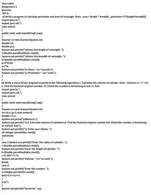 Datasci Codes Set A Q Write A Python Program To Create A Dataframe Containing Columns Name