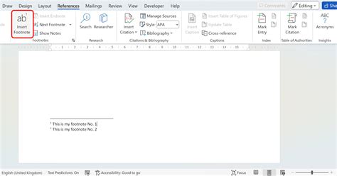 Insert Footnote Ms Word at Ramona Hernandez blog