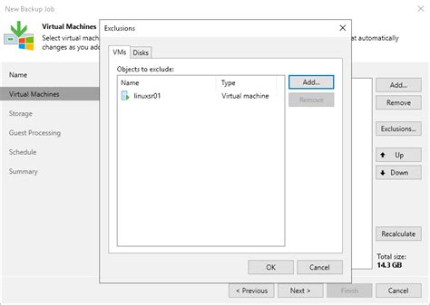 Step 4 Exclude Objects From Backup Job User Guide For Microsoft Hyper V