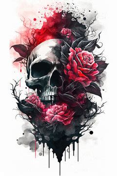 Skull And Rose Tattoos Tumblr