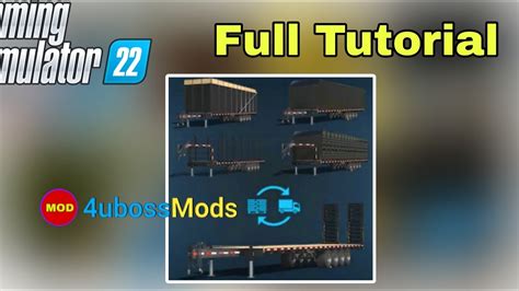 Fs22 Mods Flatbed Autoloading Bale Trailer Full Tutorial Preview
