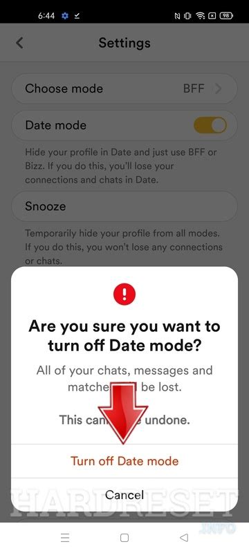 How To Disable Date Mode In Bumble HardReset Info