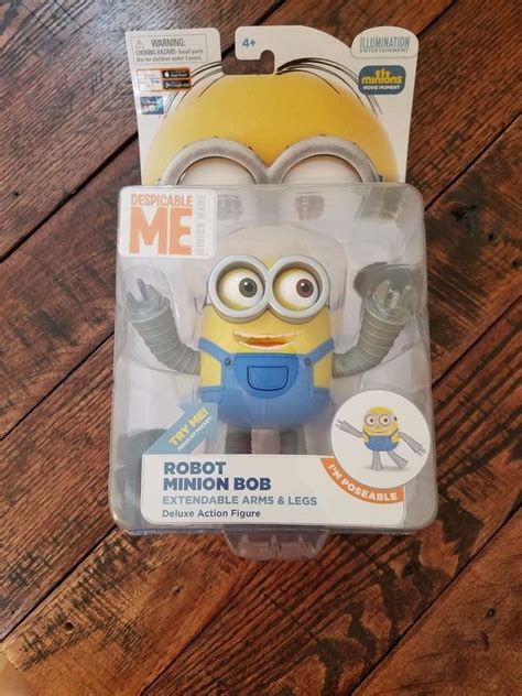 New Despicable Me Robot Minion Bob Action Figure 1899309502