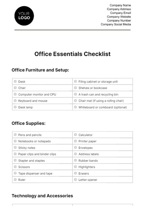 Free Hr Checklist Templates Editable And Printable