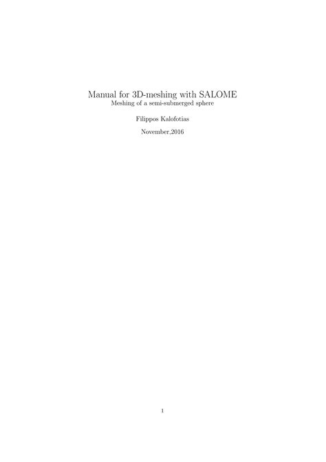 introductory manual for the open source meshing code salome pdf operating systems computer