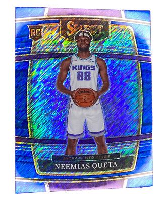 2021 Panini Select Neemias Queta 72 Blue Shimmer Sacramento Kings 8d Ebay