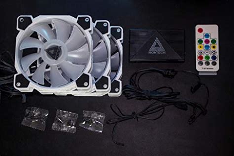 Montech Z3 PRO Addressable RGB 120mm Fan 3 Pack With Lighting Controller PWM Control For