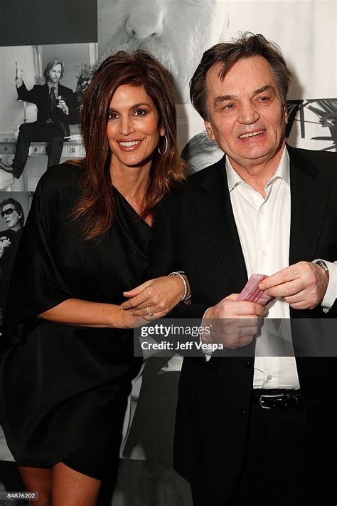Model Cindy Crawford And Former Bosnian President Dr Haris Silajdzic