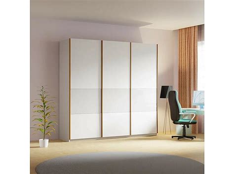 Шкаф купе Прайм Премиум 3 х дверный фасад дсп стекло белое Бронзовый профиль Белый снег купить