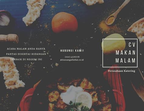Gratis Contoh Brosur Makanan Keren Canva