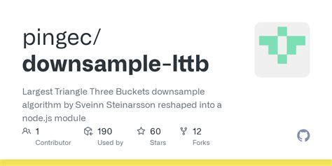 Github Pingecdownsample Lttb Largest Triangle Three Buckets