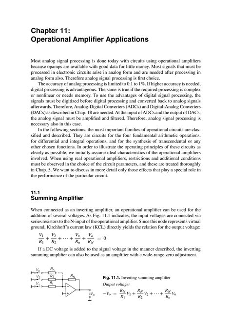 Solution Operational Amplifier Applications Studypool