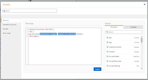 Using Lookup Function To Set Value Of Short Text Field In New