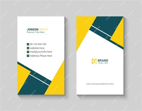 Premium Vector Minimalist Business Card Design Template