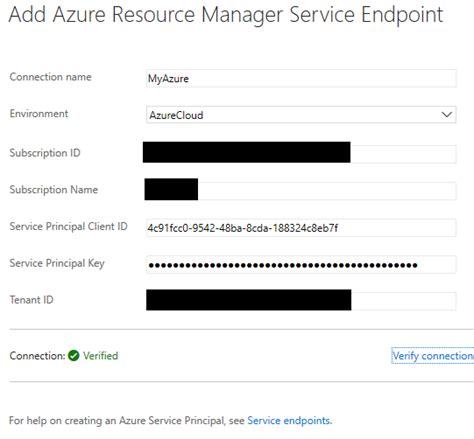extracting service principal credentials in vsts debug notes