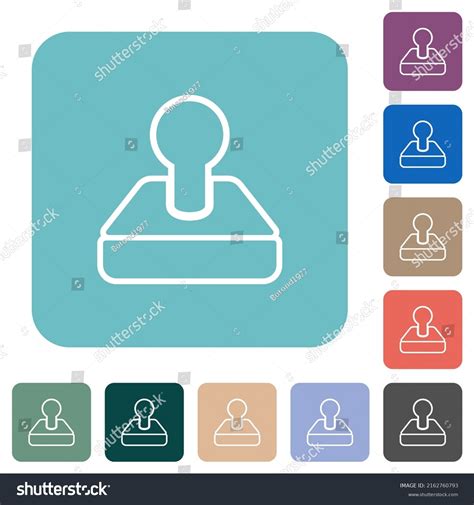 Retro Joystick Outline White Flat Icons Stock Vector Royalty Free 2162760793 Shutterstock