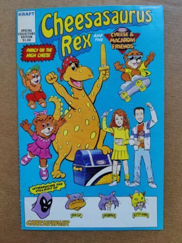 Cheesasaurus Rex 1 Vf Kraft Macaroni And Cheese Rare Promotional Comic 4619729593