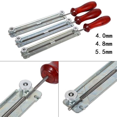 Steel Chainsaw Saw Chain File Filing Sharpening Ki Grandado