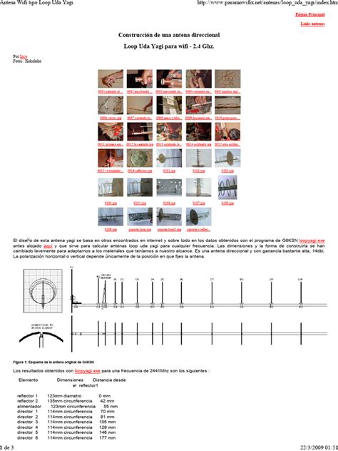 Antena Wifi 24ghz Tipo Loop Uda Yagi Wireless Pdf Antena Radio Cobre