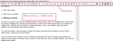 Part 1 Codeprojectshow A Codeproject Offline Article Writer Codeproject