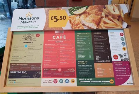 Morrisons Cafe Menu Latest Prices Uk 2024
