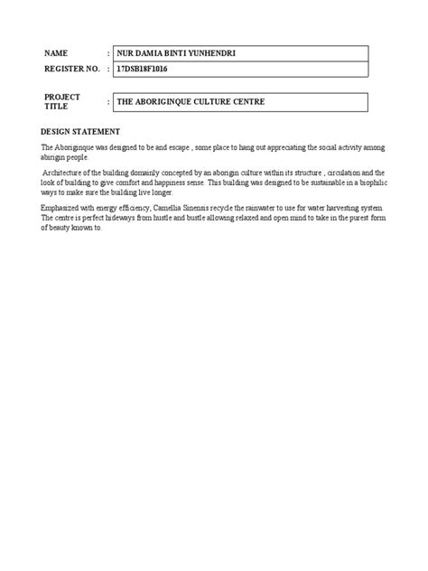 Design Statement Pdf